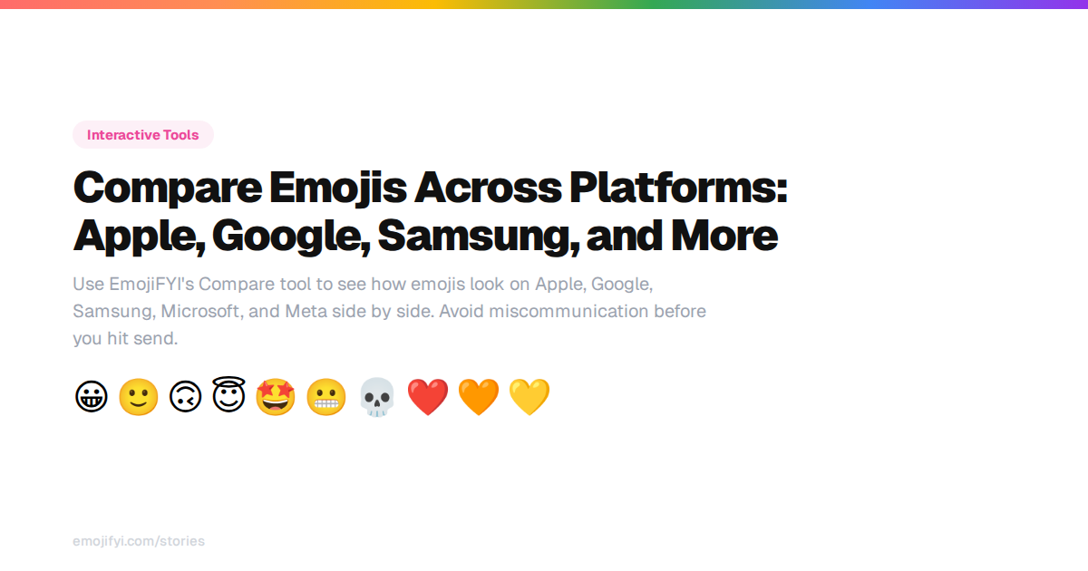 Compare Emojis Across Platforms: Apple, Google, Samsung, and More ...