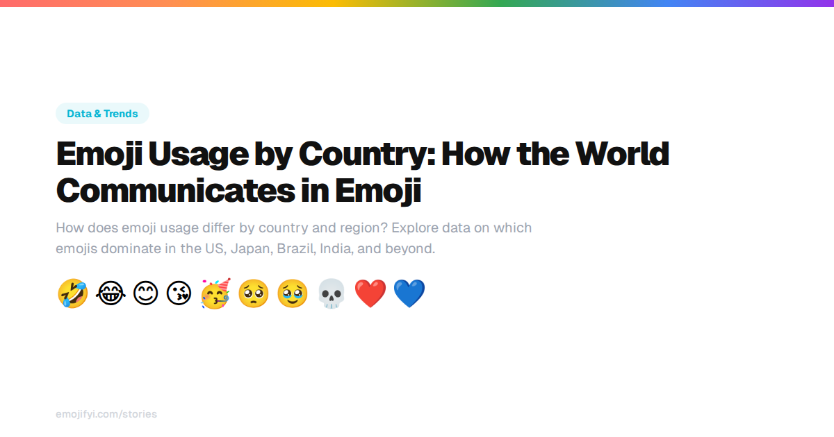 Emoji Usage by Country: How the World Communicates in Emoji — EmojiFYI