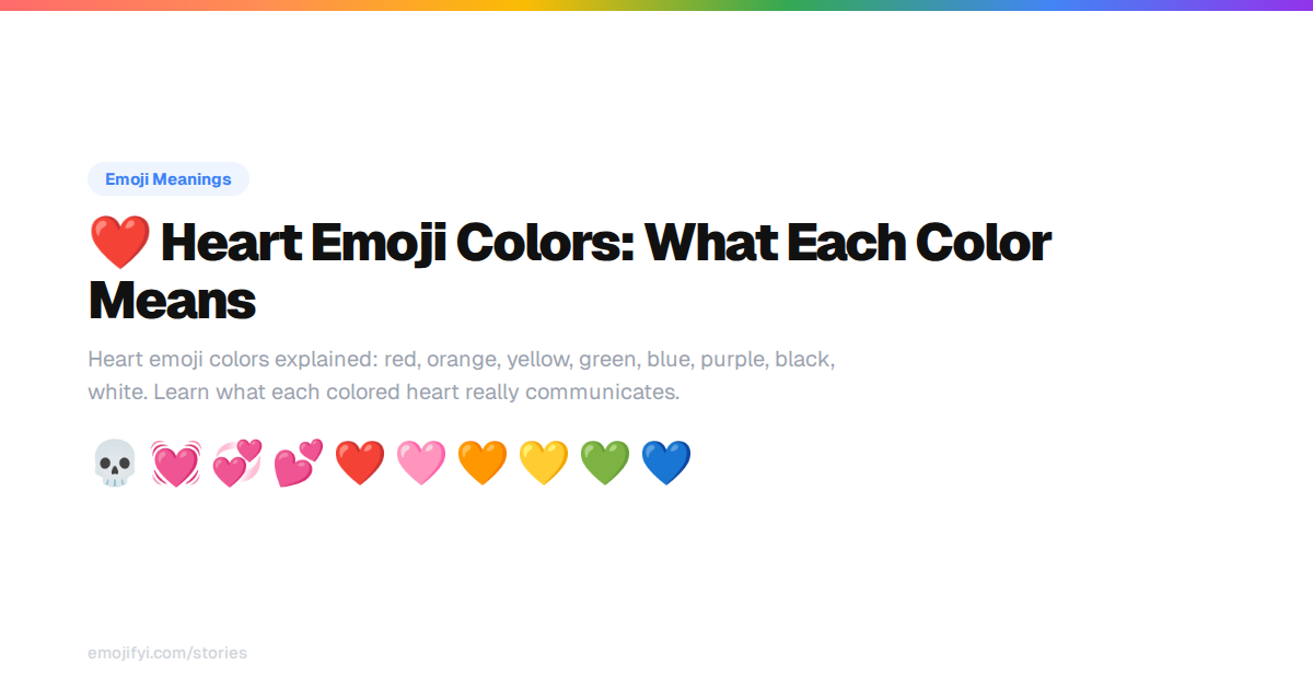 ️ Heart Emoji Colors: What Each Color Means — EmojiFYI